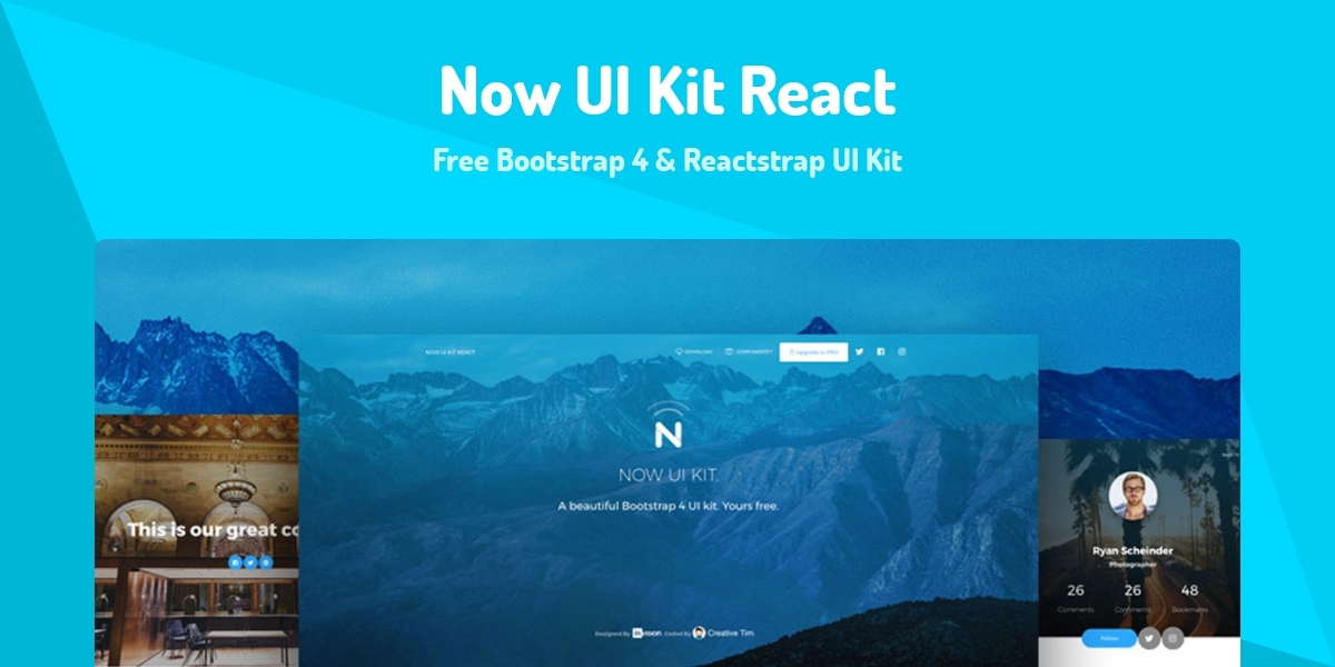 Now Ui Kit React Free Bootstrap 4 And Reactstrap Ui Kit Made With Reactjs